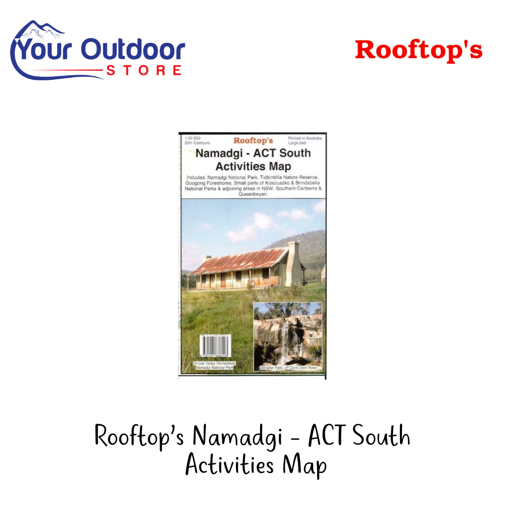 Rooftops Namadgi - ACT South Activities Map | Your Outdoor Store