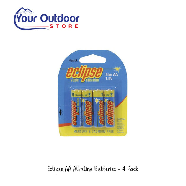 Eclipse AA Alkaline Batteries 4 pack | Your Outdoor Store