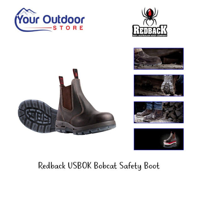 Redback USBOK Bobcat Safety Boot Claret | Your Outdoor Store